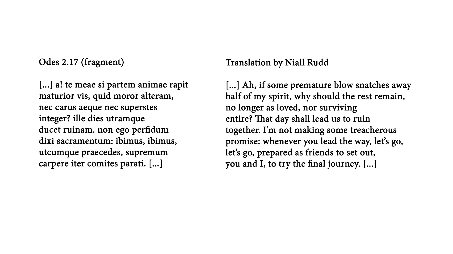 Friendship in poetry - a reading list - Leiden University